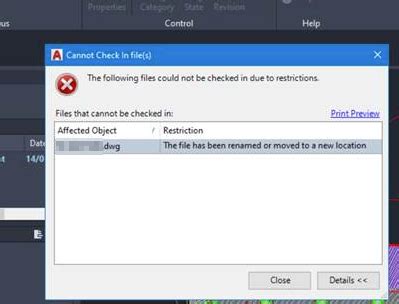 UNC Path Is Shown After Check Out In Vault Client And Opening AutoCAD File