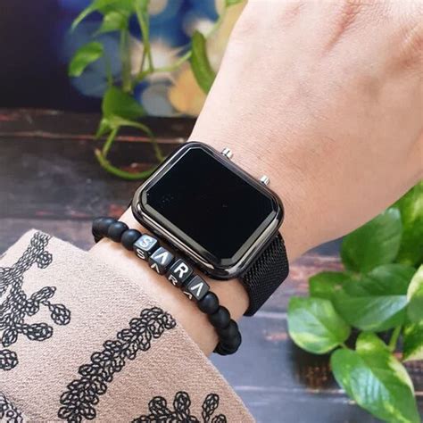 خرید و قیمت ساعت مچی ال ای دی بند حصیری صفحه بسیار زیبا Led از غرفه