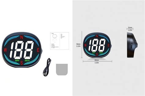 SPM Large Screen Gps Speedometer Digital Gps Compass Speedometer Car Heads Up Display