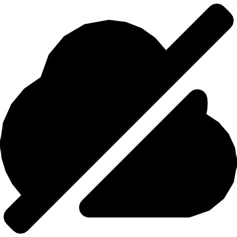 Cloud Slash Vector Svg Icon Svg Repo