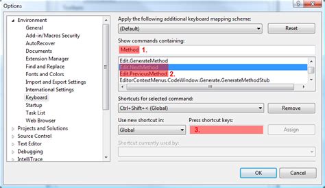 plugins keyboard shortcut to move cursor between methods in visual