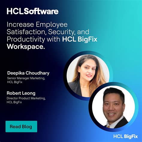 Hclsoftware On Linkedin Increase Employee Satisfaction Security And Productivity With Bigfix…
