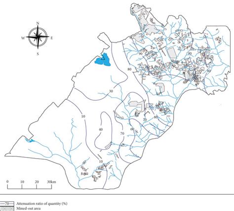 Contour Map Of The Attenuation Ratio Of Spring Group Flow Download