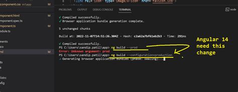 Angular 14 Option Prod” Is Deprecated Use Configuration