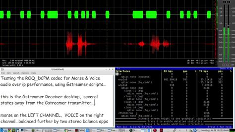 Audio Over IP Test Using The Gstreamer ROQ DPCM Audio Codec VOICE And MORSE CODE Example YouTube