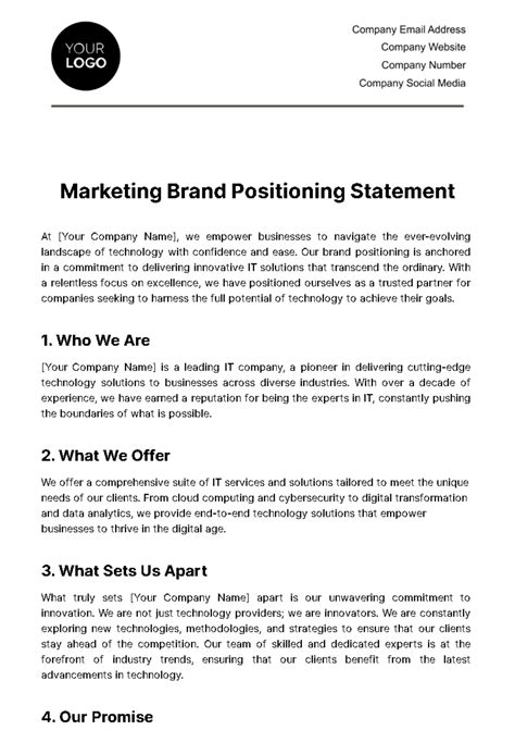 Positioning Statement