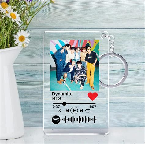 Pashupatastra Bts Dynamite Spotify Keychain With Spotify Song Code And