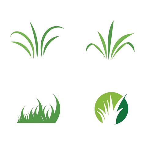 Natural Grass Logo Design Template 21871110 Vector Art At Vecteezy