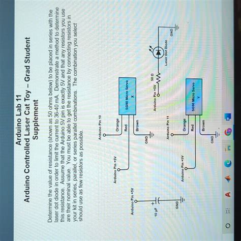 Solved Arduino Lab 11 Arduino Controlled Laser Cat Toy