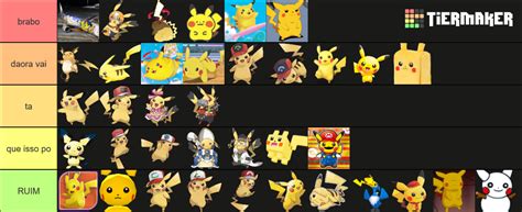 Best Pikachu Tier List Community Rankings Tiermaker
