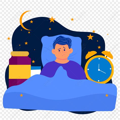 불면증 만화 이미지 사진 및 Png 일러스트 무료 다운로드 Lovepik