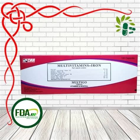 Multigo Multivitamins Iron 100 Capsules Lazada Ph
