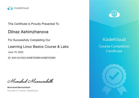 Certificate Verification Kodekloud