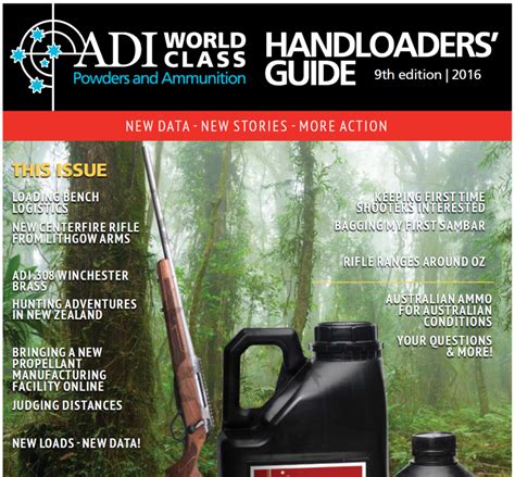 2016 Adi Reloading Guide Free Download