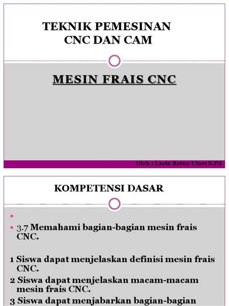 Materi Ppt Cnc Frais Pdf