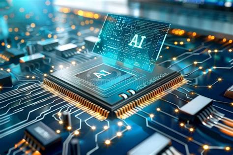Ai Microchip On Circuit Board Advanced Technology Digital Innovation Artificial Intelligence