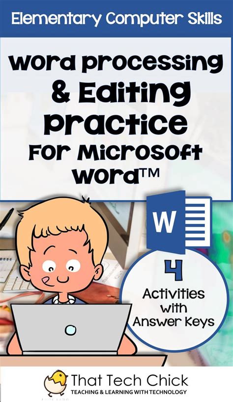 elementary word processing and editing practice 1 for microsoft word