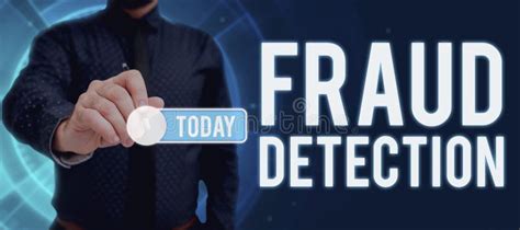 Writing Displaying Text Fraud Detection Business Concept