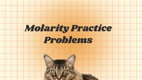 Molarity Practice Problems Genially