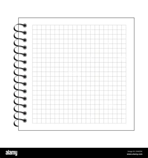 Illustration Of Blank Spiral Notepad Paper Isoalted On White Background Stock Vector Image And Art
