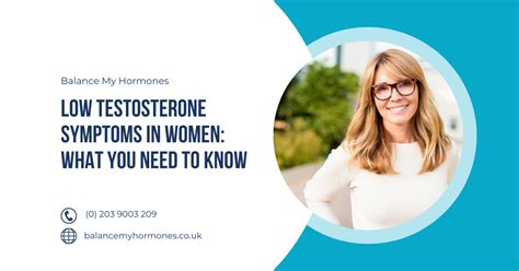 Low Testosterone Symptoms In Women What You Need To Know Balance My Hormones