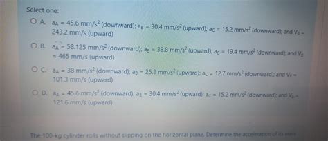 solved block c starts from rest and moves downward with a
