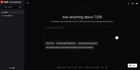 tidb unified database for sql vector and ai applications