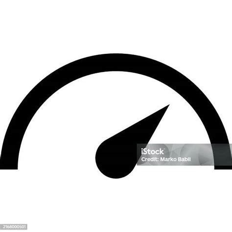 Dashboard Speedometer Tachometer Speed Indicator Icon Stock Illustration Download Image Now
