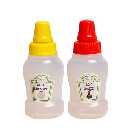Condiment Bottles Mini Ketchup Bottles Empty Multifunctional 25ml