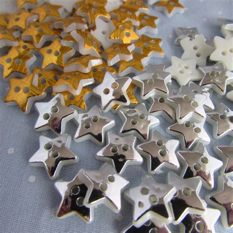 Star Shaped Buttons Etsy