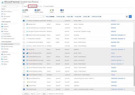 Discover And Deploy Microsoft Sentinel Out Of The Box Content From Content Hub Microsoft Learn