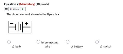 Solved Question 2 (Mandatory) (10 ﻿points)The circuit | Chegg.com