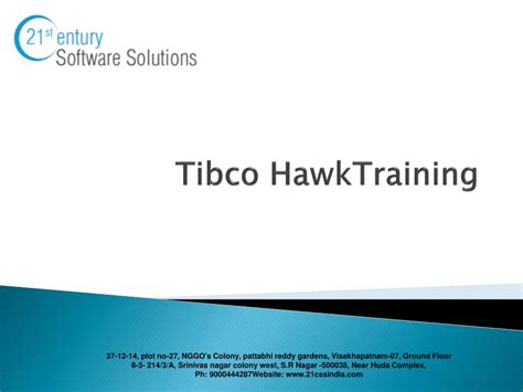 Ppt Tibco Hawk Training Powerpoint Presentation Free Download Id