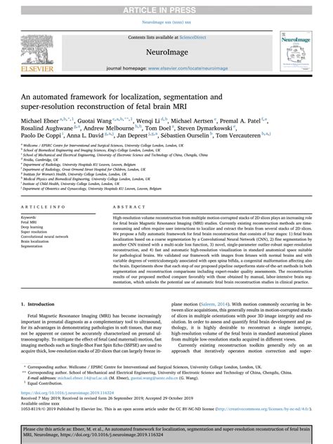 pdf an automated framework for localization segmentation and super