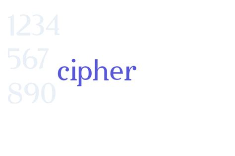 Cipher Font Free [download Now]