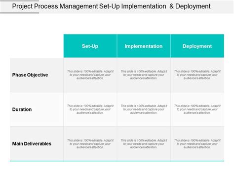 Project Process Management Setup Implementation And Deployment Ppt PowerPoint Presentation Ideas
