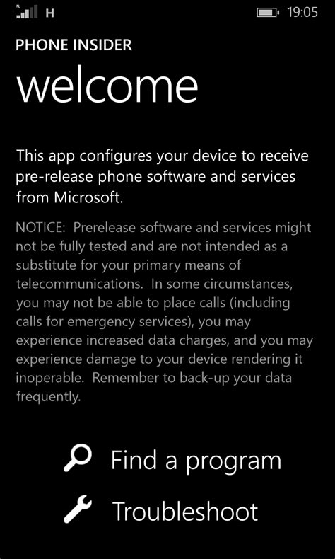 Microsoft S Phone Insider App For Windows Mobile 10 Will Need Insider Registration
