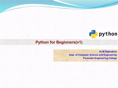 python for beginners v1 pptx programming languages computing
