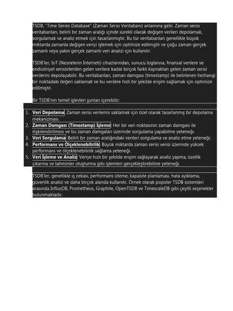 what is tsdb pdf