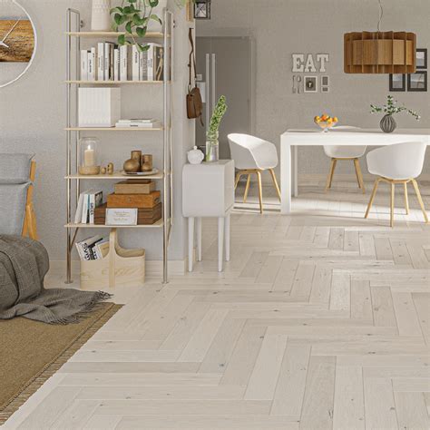 Herringbone Wood Tile Flooring