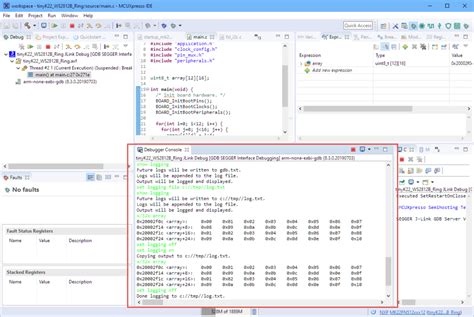 Dumping Variables And Arrays With Gdb In Eclipse Mcu On Eclipse