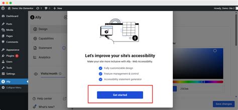 make an accessible website in wordpress with ally by elementor