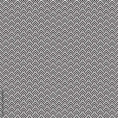 Monochrome Simple Vector Pixel Art Black And White Seamless Pattern Of