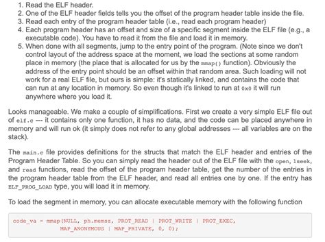 Load An Elf Fileextend Mainc Look Over Mainc And