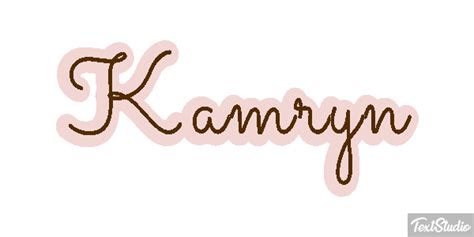 Kamryn Nome Desenhos De Logotipo Em  Animado