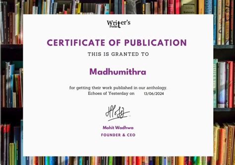 Madhumithra M On Linkedin Poetry Writerspocket Poetrypublishing