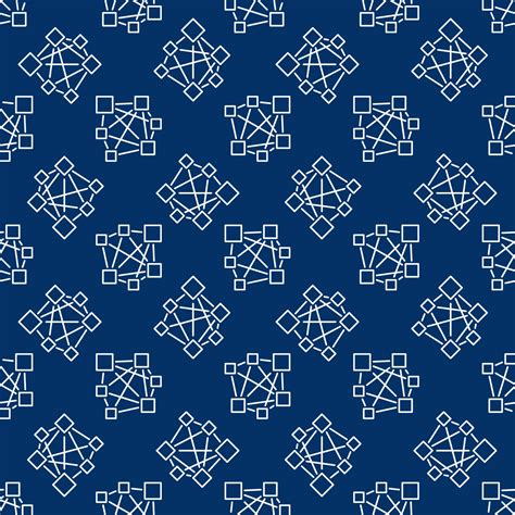 Deep Learning Neural Network Vector Line Blue Seamless Pattern 22821460 Vector Art At Vecteezy