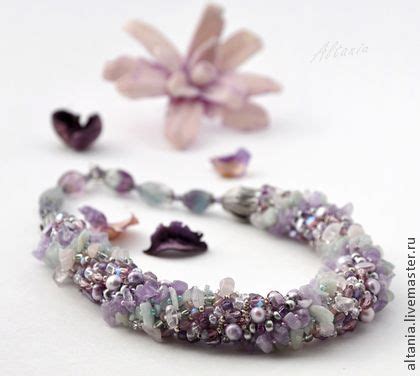 Нежность и безмятежность - колье | Beaded bracelets, Mixed beads, Mommy ...
