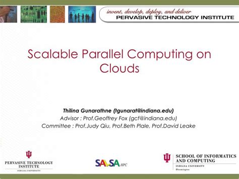 Ppt Scalable Parallel Computing On Clouds Powerpoint Presentation