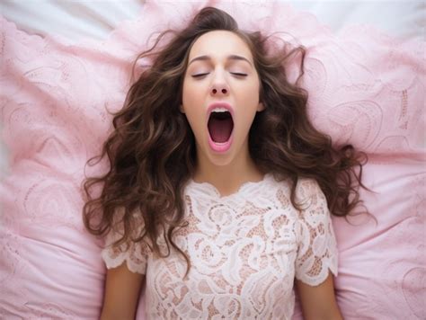 Premium Ai Image A Beautiful Female Is Enjoying And Feels Good Female